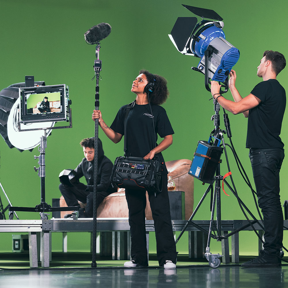 Ambient QP Slim Short 4-Section Carbon Fibre Boom Pole (1.00 - 3.30m ...