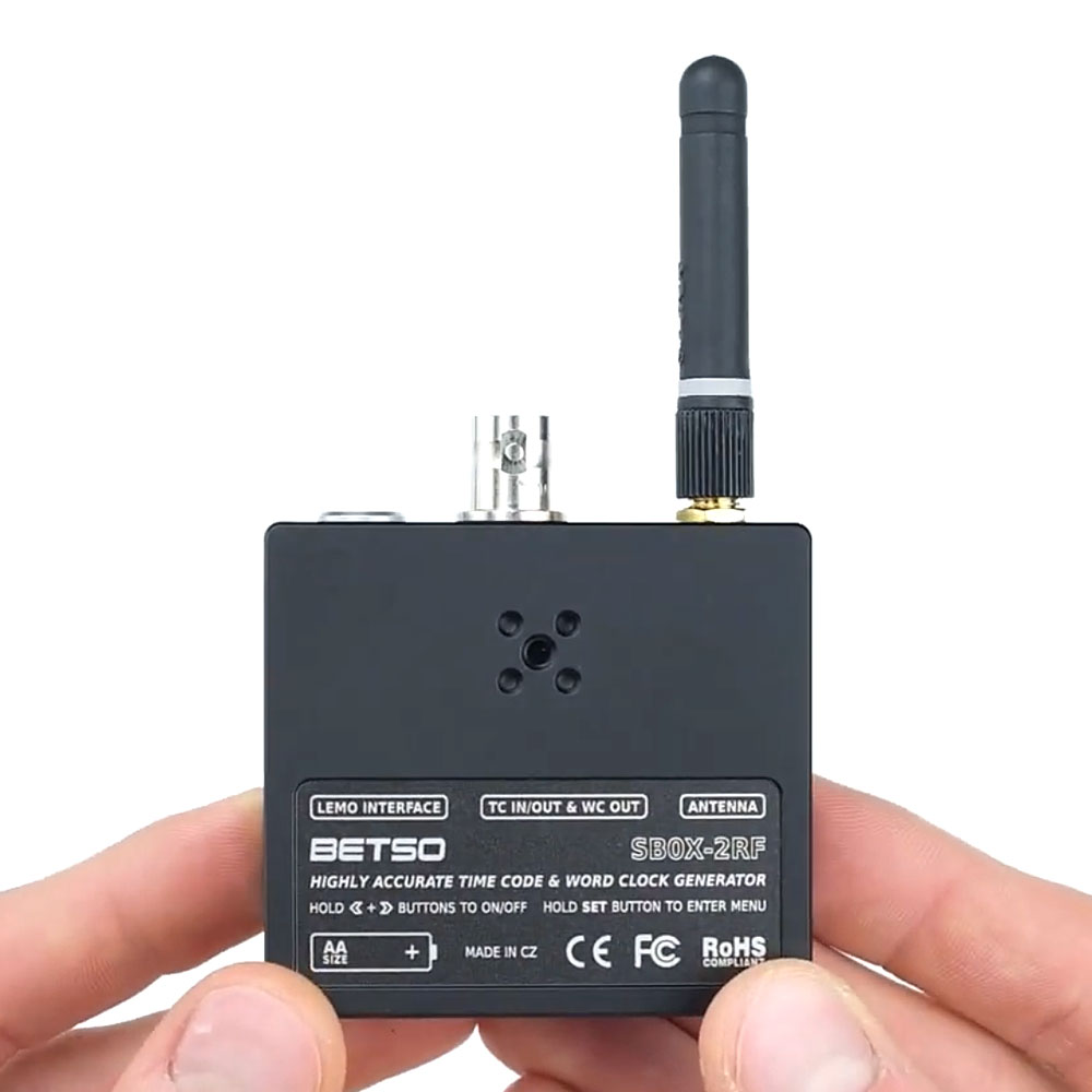Betso SBOX-2RF Timecode & WC Generator w/ RF Transmission - Everything ...