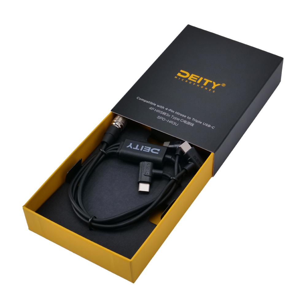 Deity SPD-HR3U 4-Pin to Triple USB-C Cable - Everything Audio