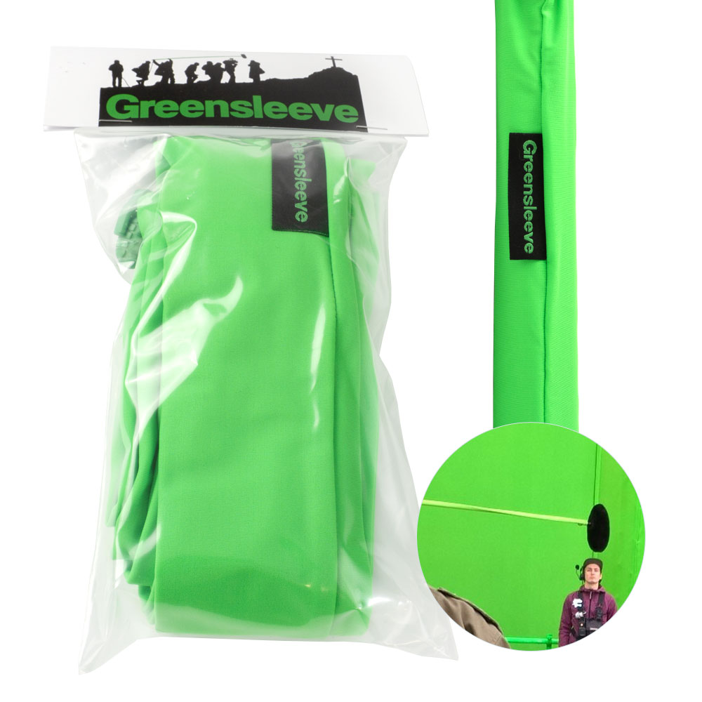 Greensleeve Boom Pole Cover for Green / Blue Screen - Everything Audio
