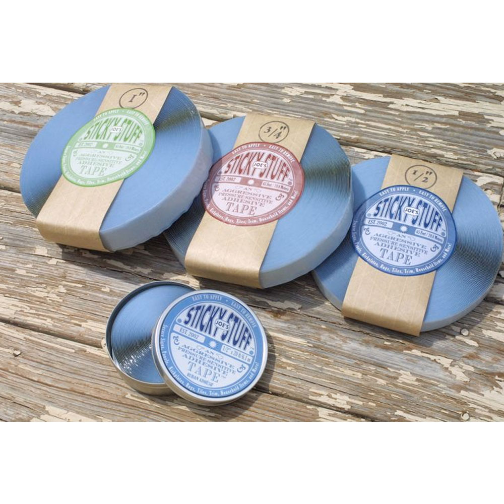 Joes Sticky Stuff Impact Adhesive Tape 1/2" Roll in a Tin 12.7mm x 6.1m ...