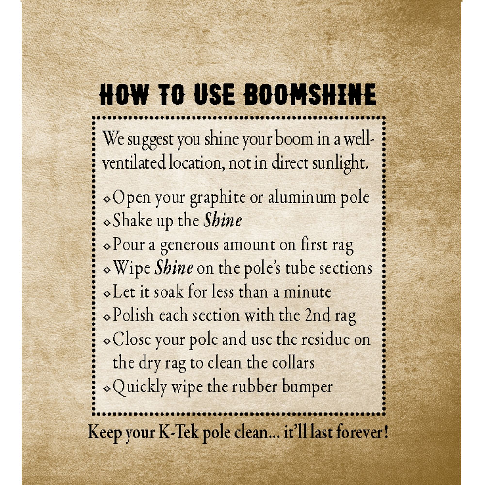 K-Tek KBOS Boomshine Boom Pole Cleaning Kit - Everything Audio