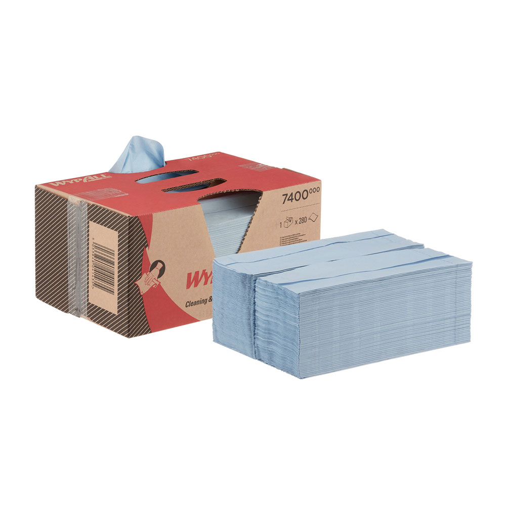 WypAll 7400 L20 Cleaning & Maintenance Wiping Paper Brag Box 280 Sheets ...
