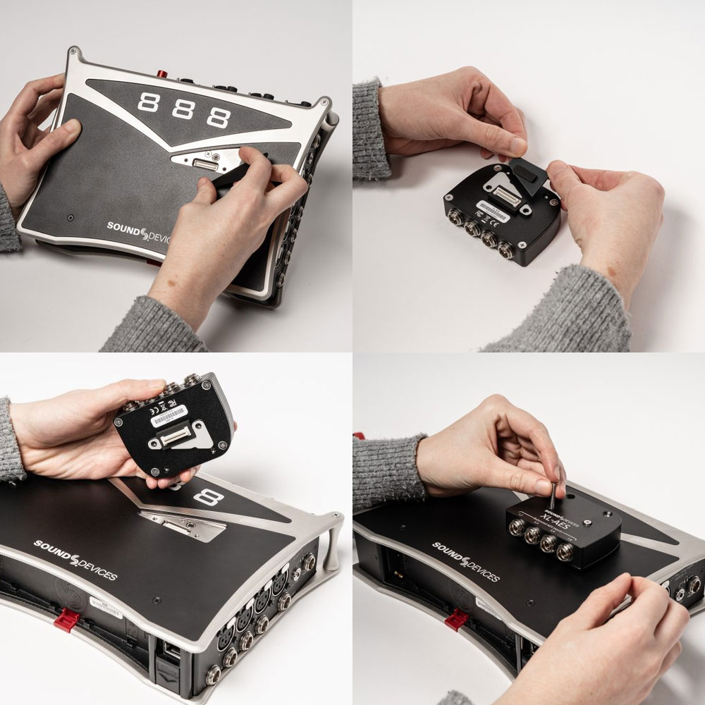 Sound Devices SL2 + 2 x Lectrosonics DSR4 + DSR4SUPER Bottom Plates ...