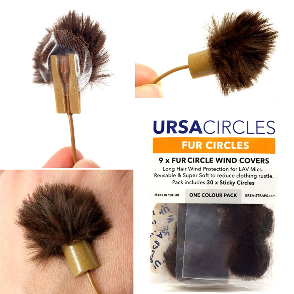 URSA Fur Circles Mini Windshields for Lavalier Microphone Pack of 9 ...