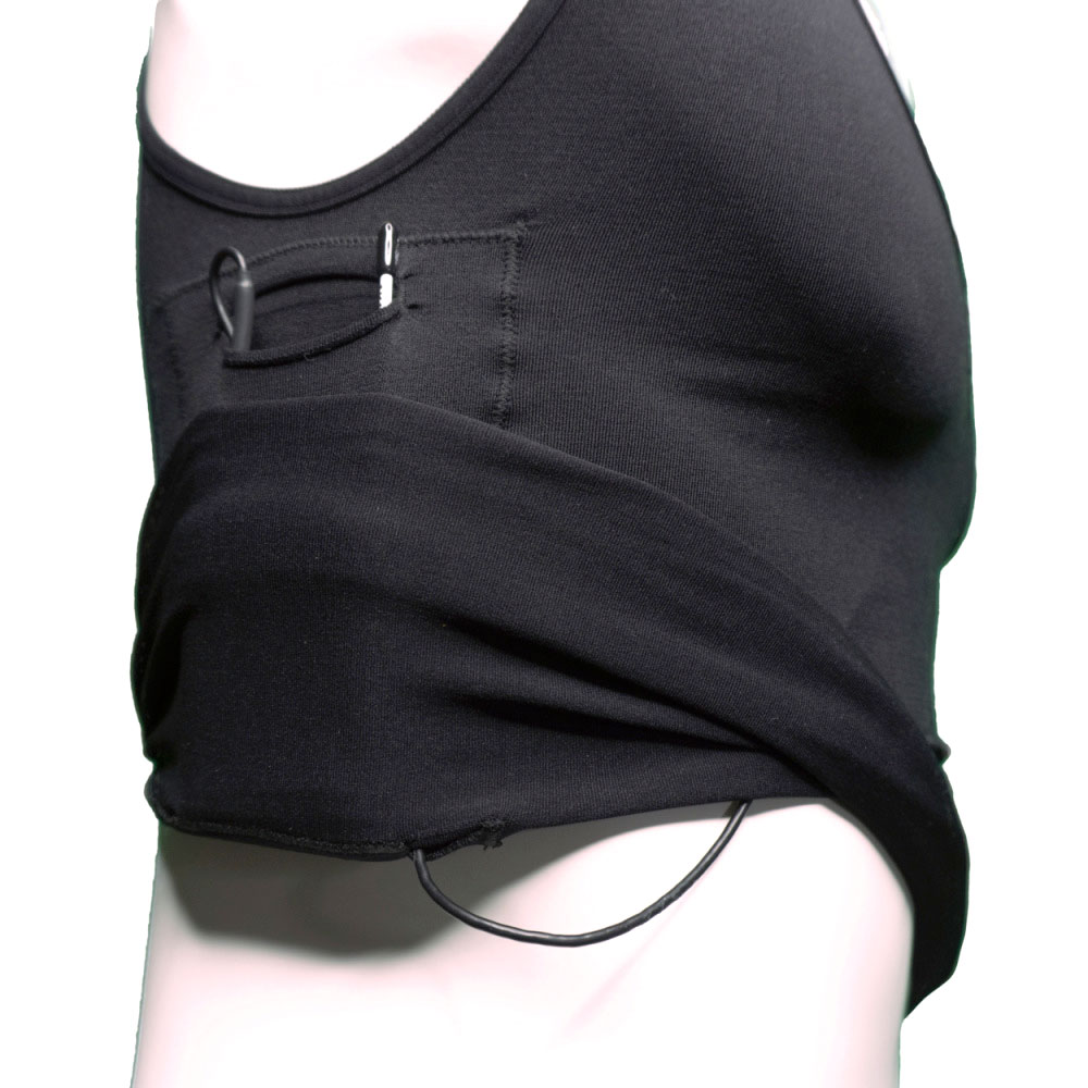 URSA Vesties Shapewear Under Garment w/ Transmitter Pouch & Lav Mount ...