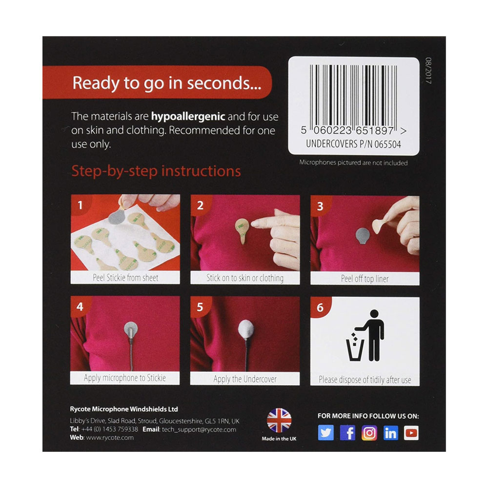 Rycote Undercovers Original Fabric Windcovers Standard Pack - Everything Audio