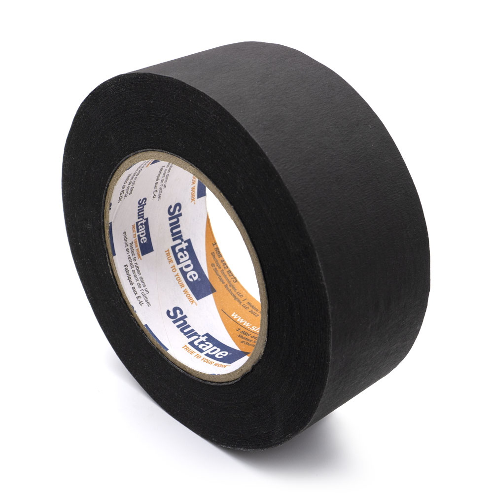 Shurtape Permacel Black 2" Tape - 1 Roll (50mm x 50m) - Everything Audio