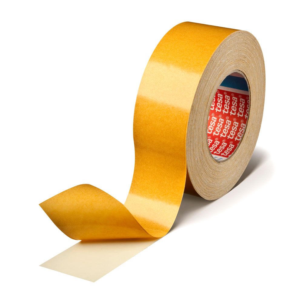 Tesa 4964 Double-Sided Tape with Fabric Backing 1 Roll - Everything Audio