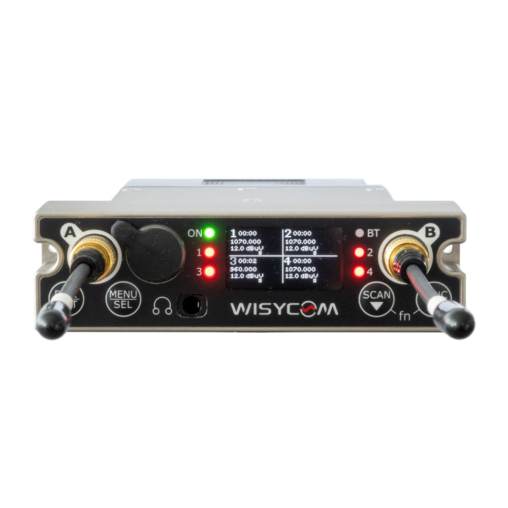 Wisycom MCR54 4-Channel True Diversity Receiver - Everything Audio