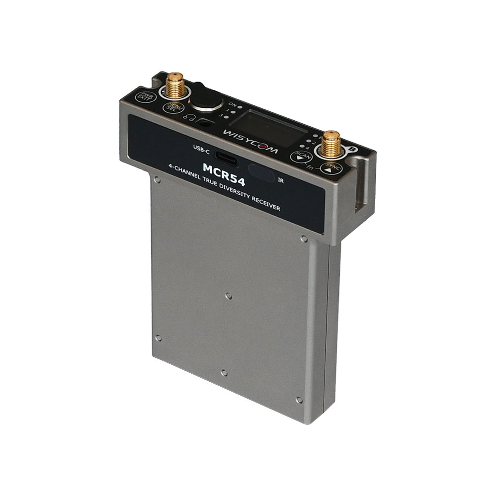 Wisycom MCR54 4-Channel True Diversity Receiver - Everything Audio