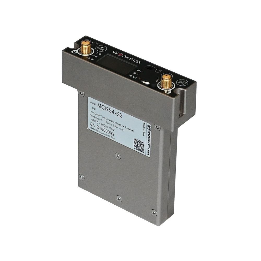 Wisycom MCR54 4-Channel True Diversity Receiver - Everything Audio